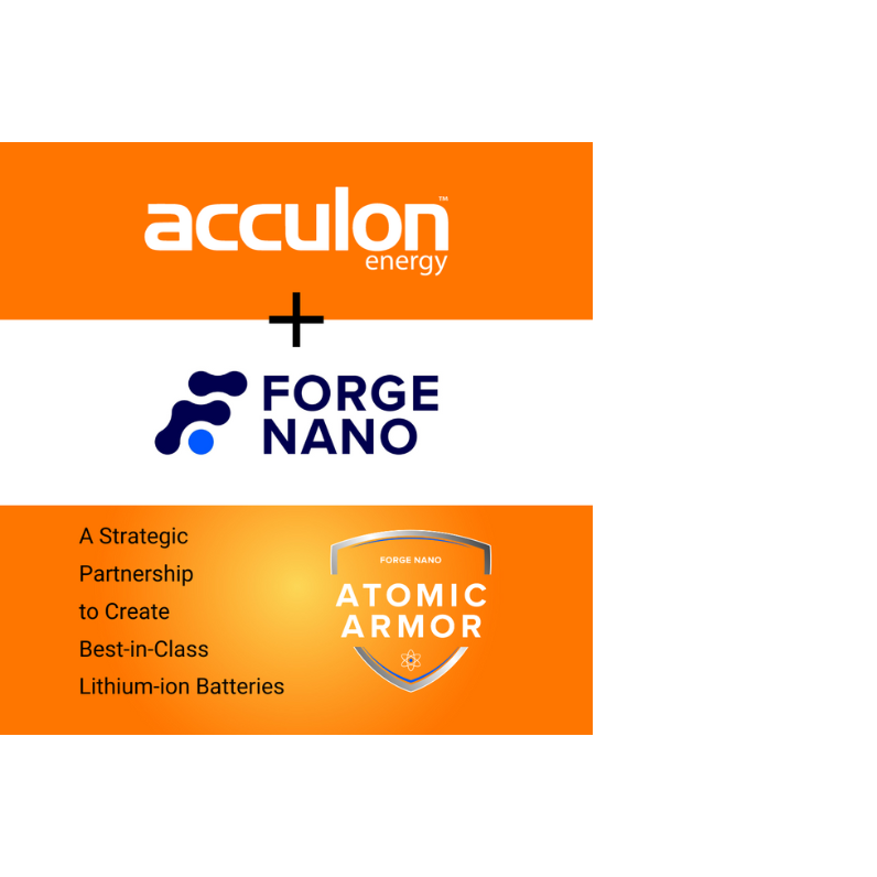 Acculon Energy and Forge Nano Partnership Announcement - Acculon Energy