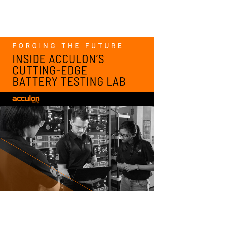 Forging the Future: Inside Acculon's Cutting-Edge Battery Testing Lab ...
