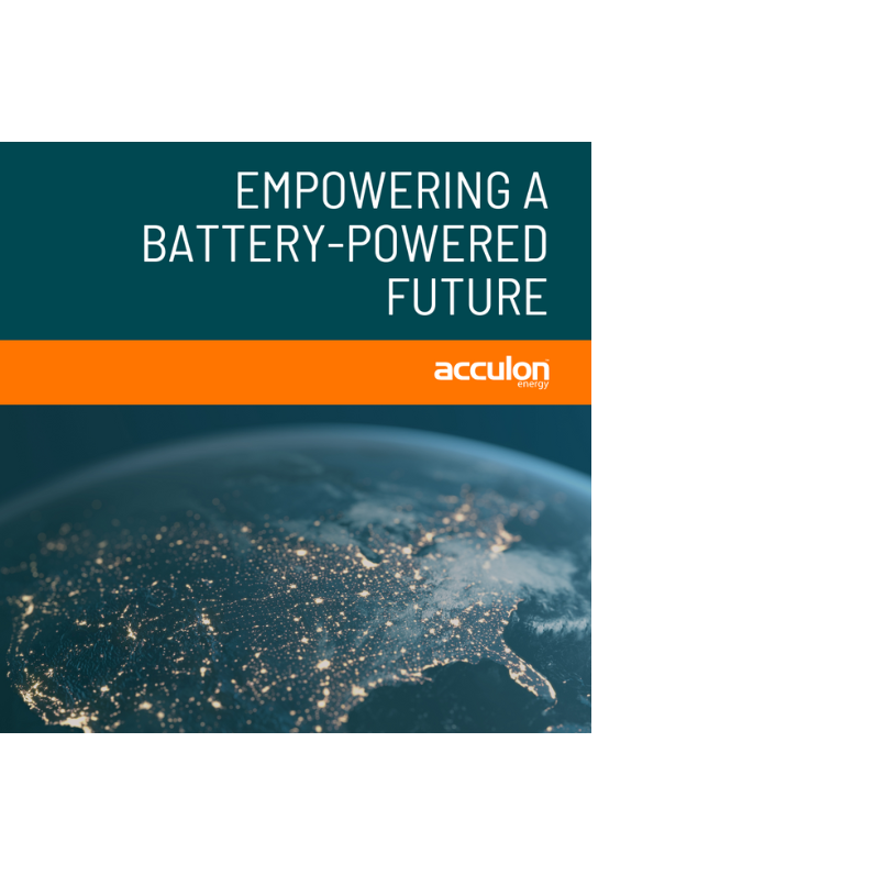 Powering Potential: A Roadmap for a Domestic Battery Supply Chain - Acculon Energy
